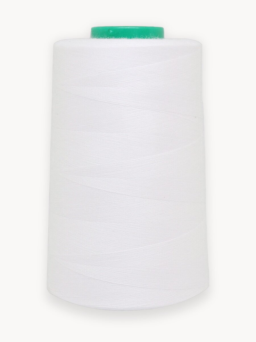 Нитки швейные 40/2 универсальные, 4572 м (5000 ярдов), промышленные, Bestex (001 белый)