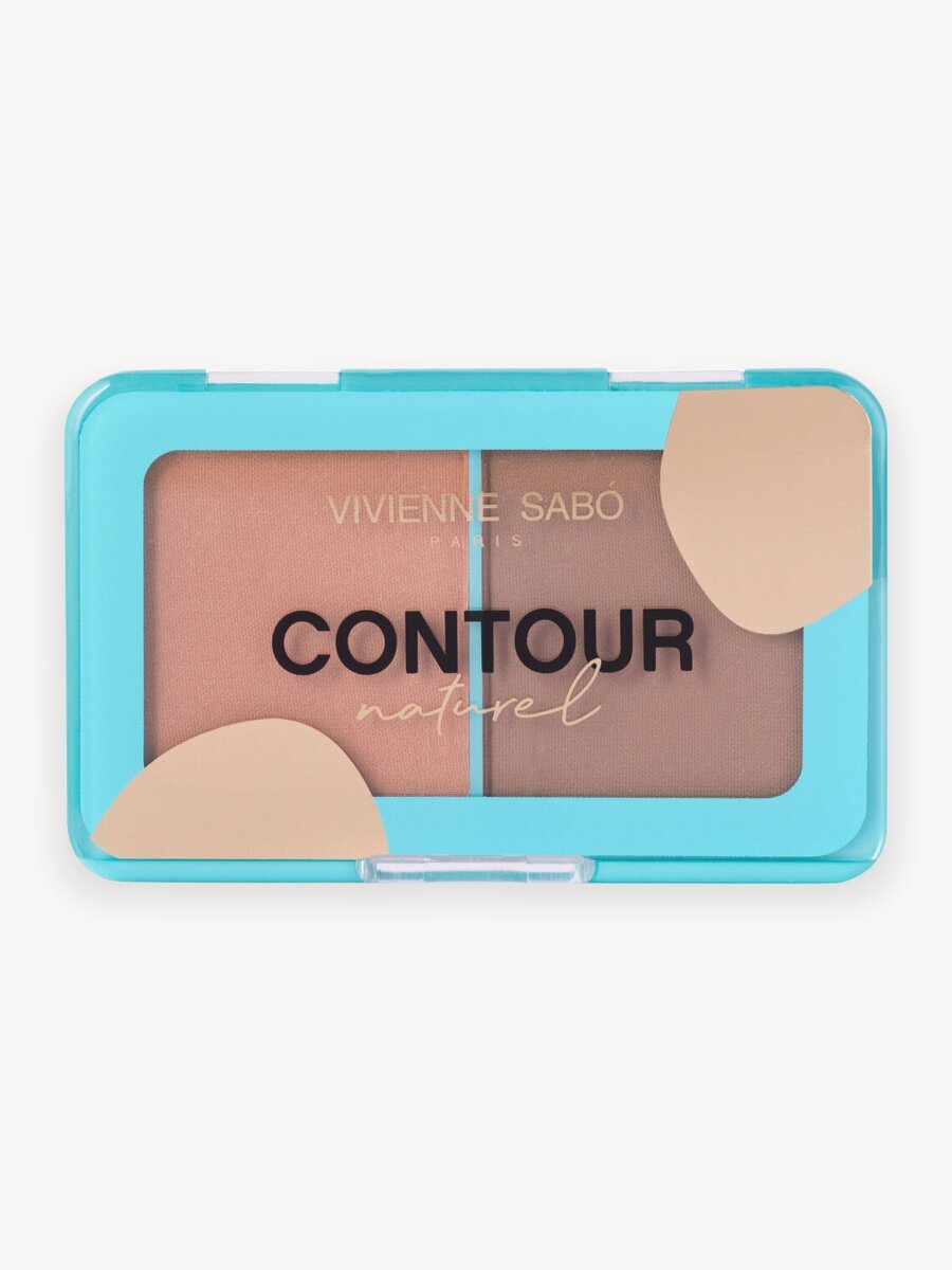 Палетка для контуринга лица Vivienne Sabo Naturel, шелковистая текстура, тон 04, песочно- бронзовый, 6гр.