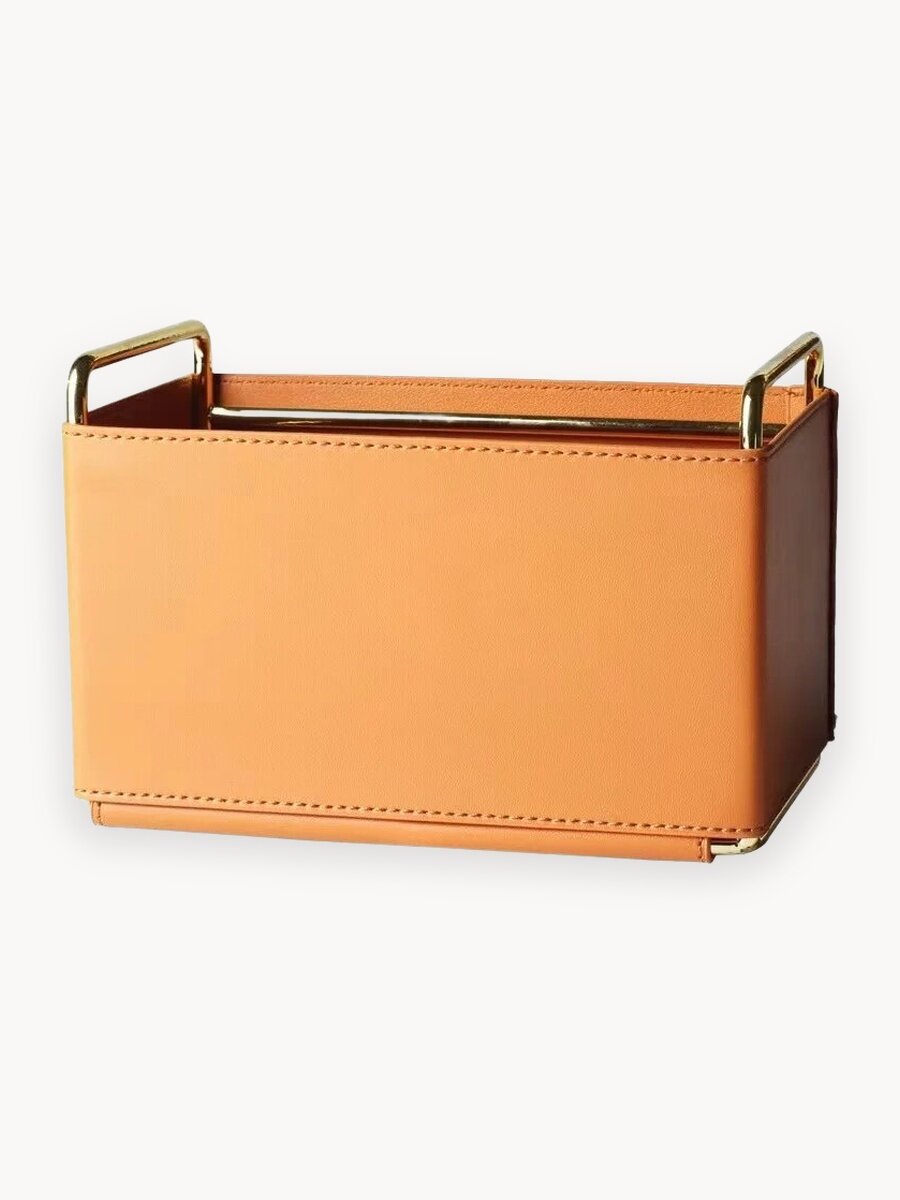 Кожаный ящик для хранения