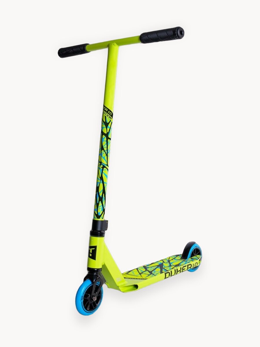 Самокат трюковой Tech Team Duker 1.0 неон зелёный