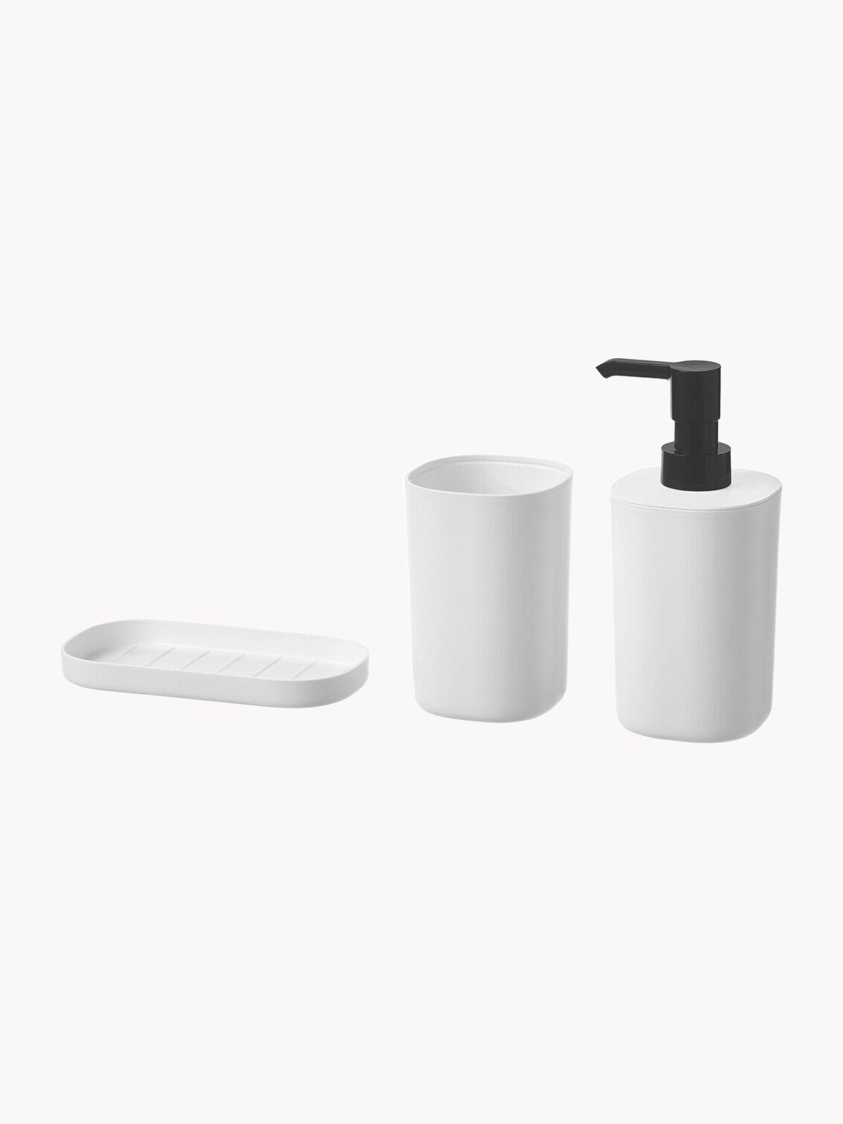 STORAVAN Набор для ванной IKEA, 3 предмета, белый (60429008)