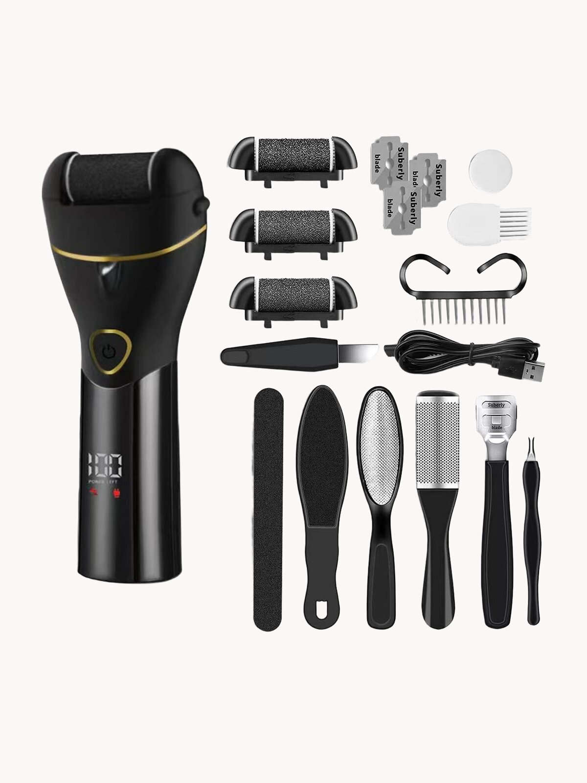 Электрическая роликовая пилка для пяток, аппарат для педикюра