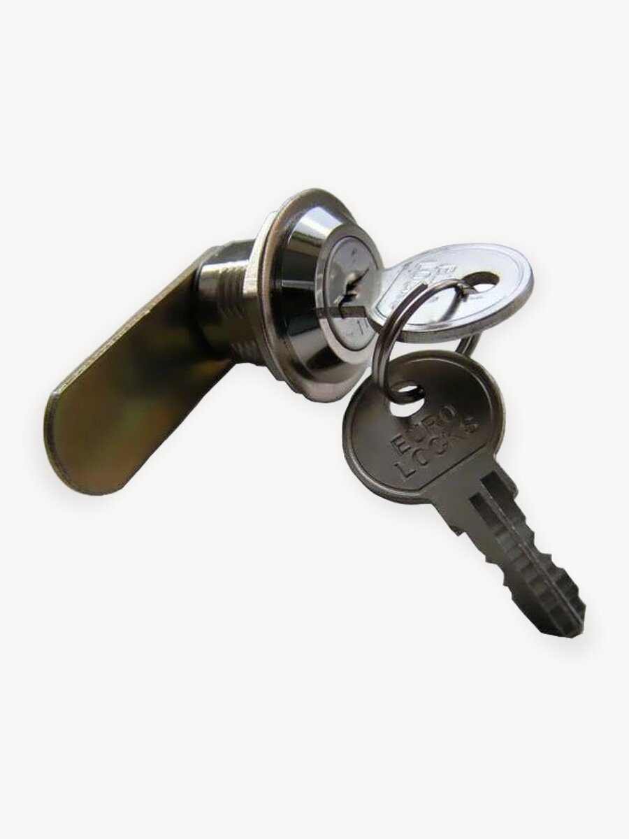 Замок для почтового ящика для металлических почтовых ящиков BRANTE 20 мм, комплект 4 шт. хром