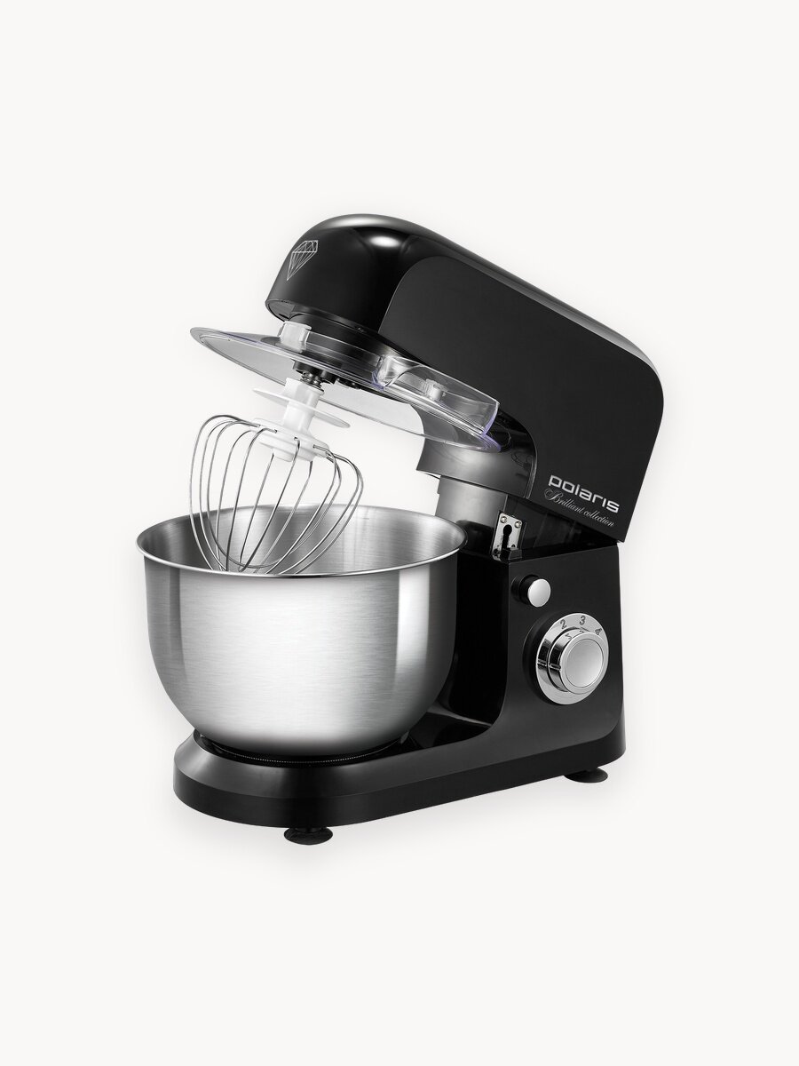 Планетарный миксер Polaris PKM 1002 Brilliant Collection, объем чаши 4 л, 5 скоростей, 1000 Вт.
