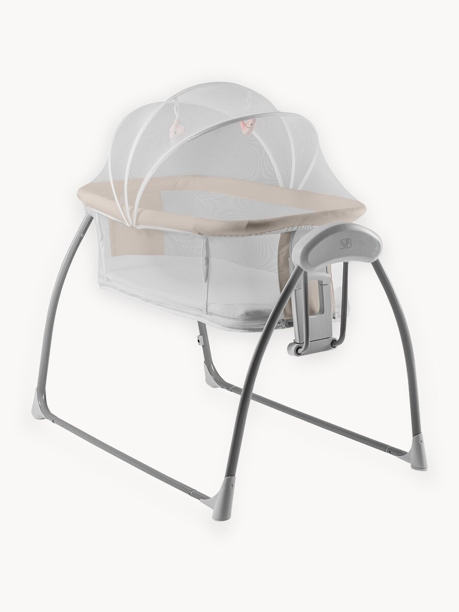 Колыбель детская с электронной системой укачивания Sweet Baby Melodia Beige трансформер