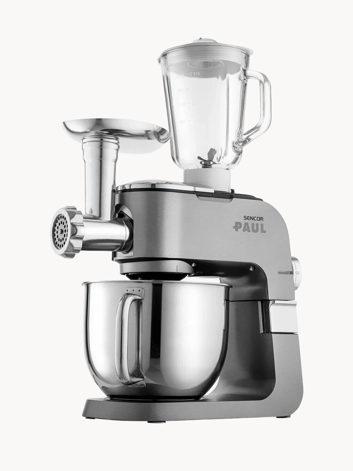 Кухонная машина Sencor STM 79703, 1700 Вт, смешивание, терки, измельчитель, мясорубка, блендер, чаша 6.5 л
