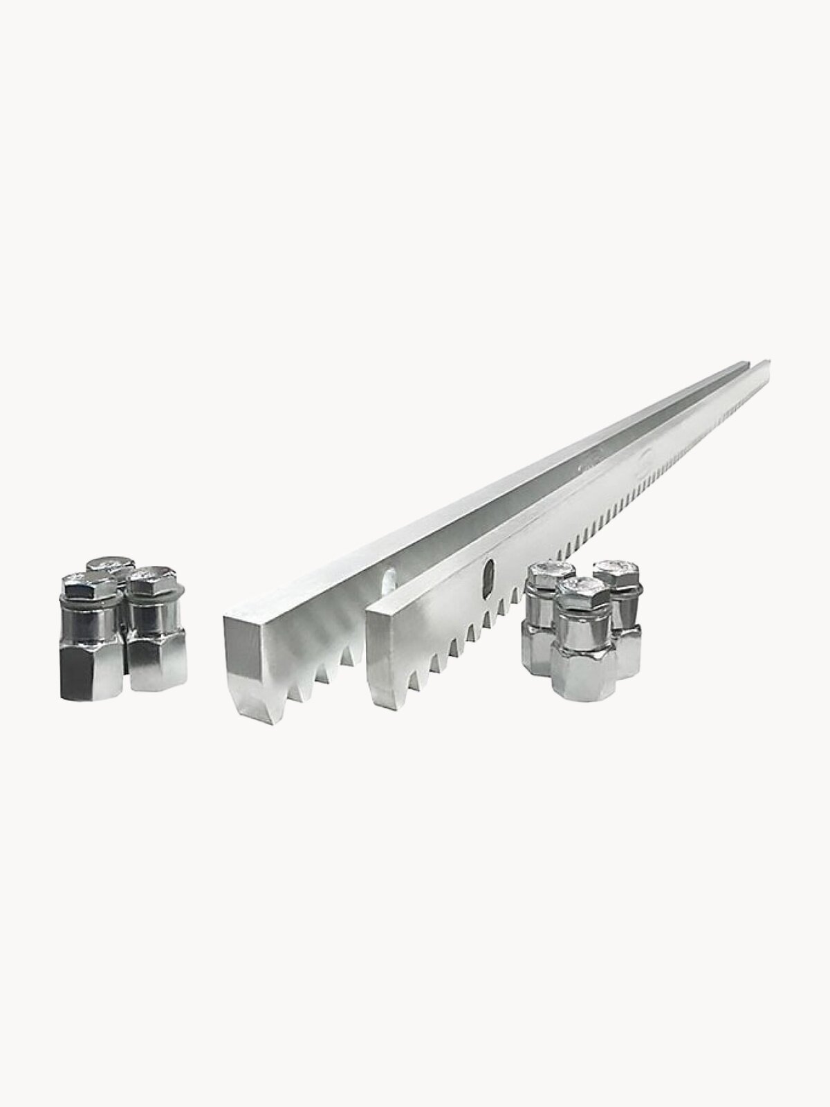 Зубчатая рейка Terragate GR8 для откатных ворот, оцинкованная, 1 м, 3 болта