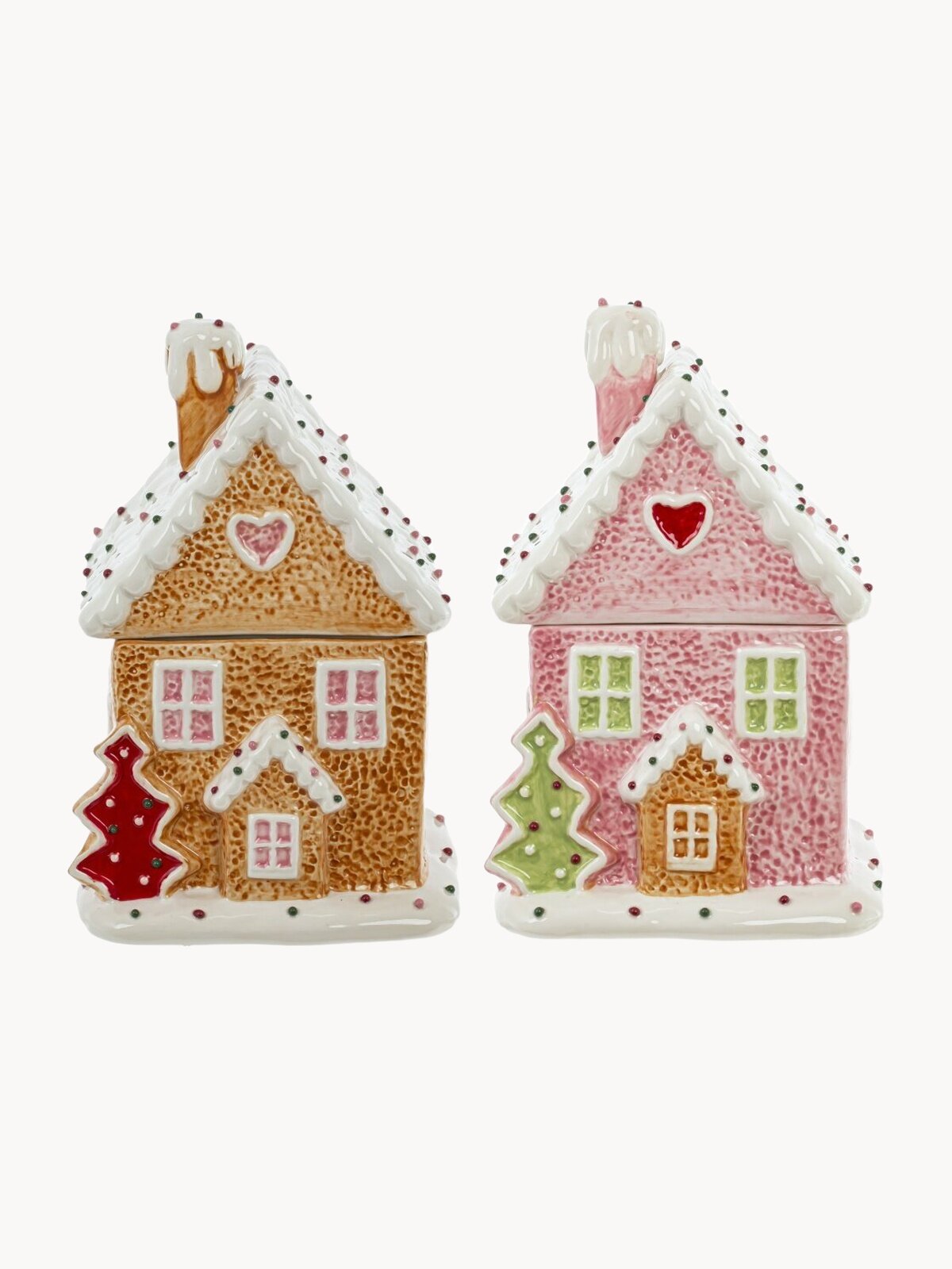 Конфетница "Пряничный дом", 950 мл,2вида(цена за 1штуку) L14 W12 H21,5 см.