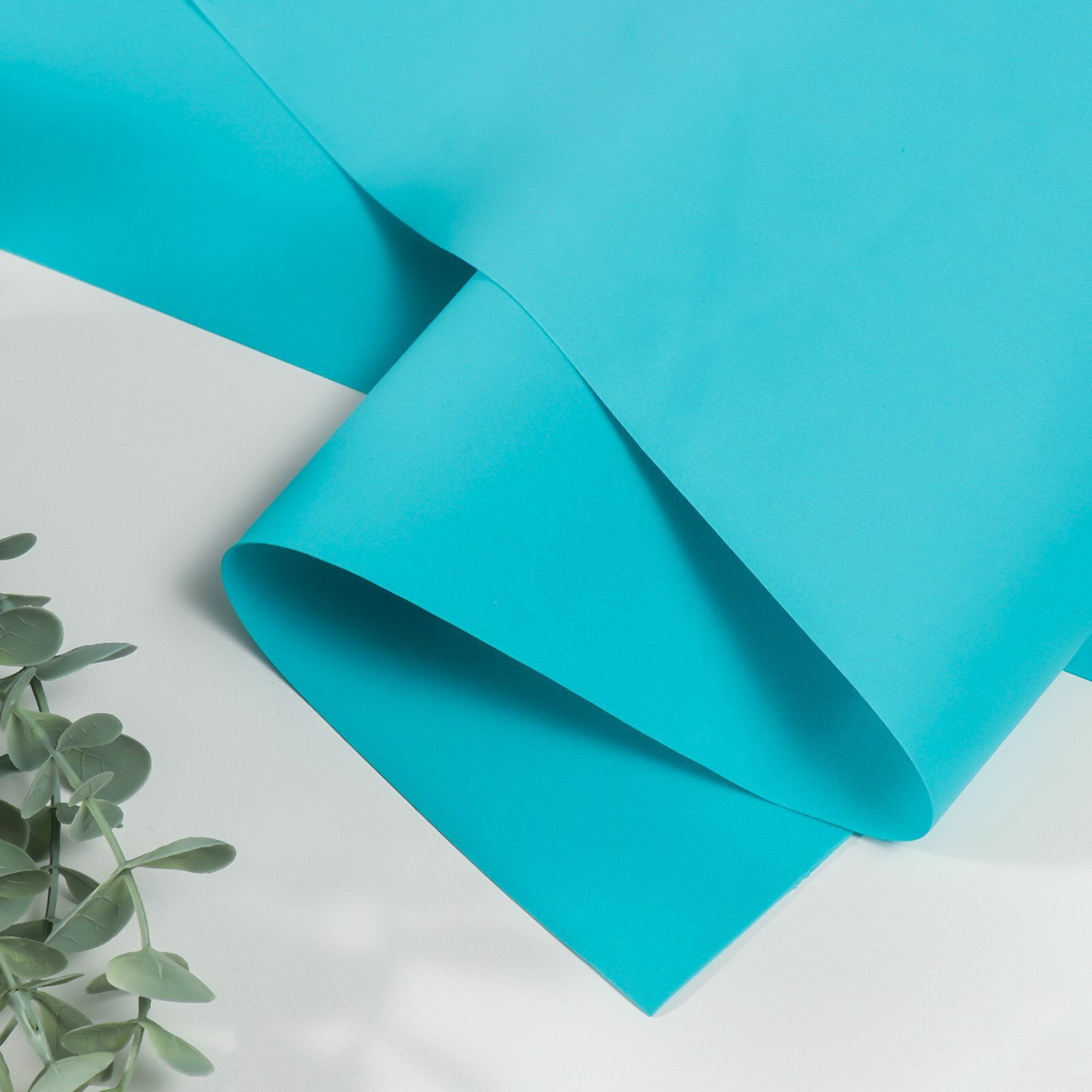 Фоамиран иранский, 0.8-1 мм, бирюза, 60x70 см, тип: декоративная пенка, 10 шт.