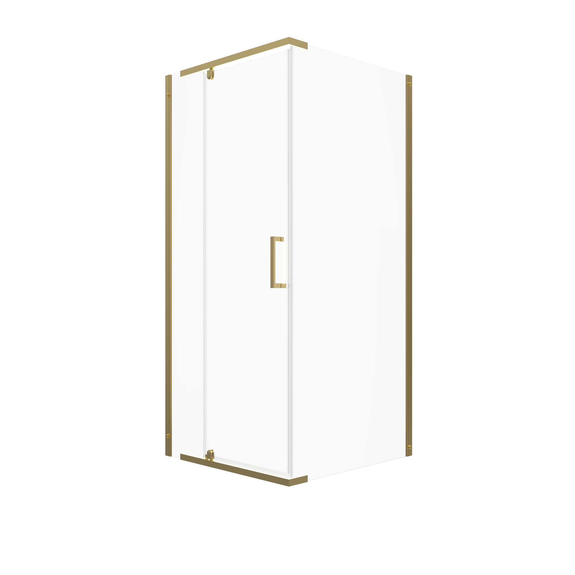 Душевая Ширма "Triton" "Терра-Голд", 120х90, прямоугольник, цвет профиля - золото, стекло - прозрачное