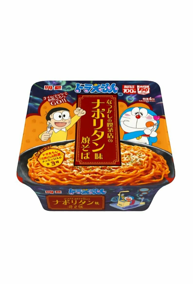 Лапша Мойджо 116г х 2шт Myojo Ипэй-Тян серия Doraemon спагетти наполитано, "Ночной рынок"