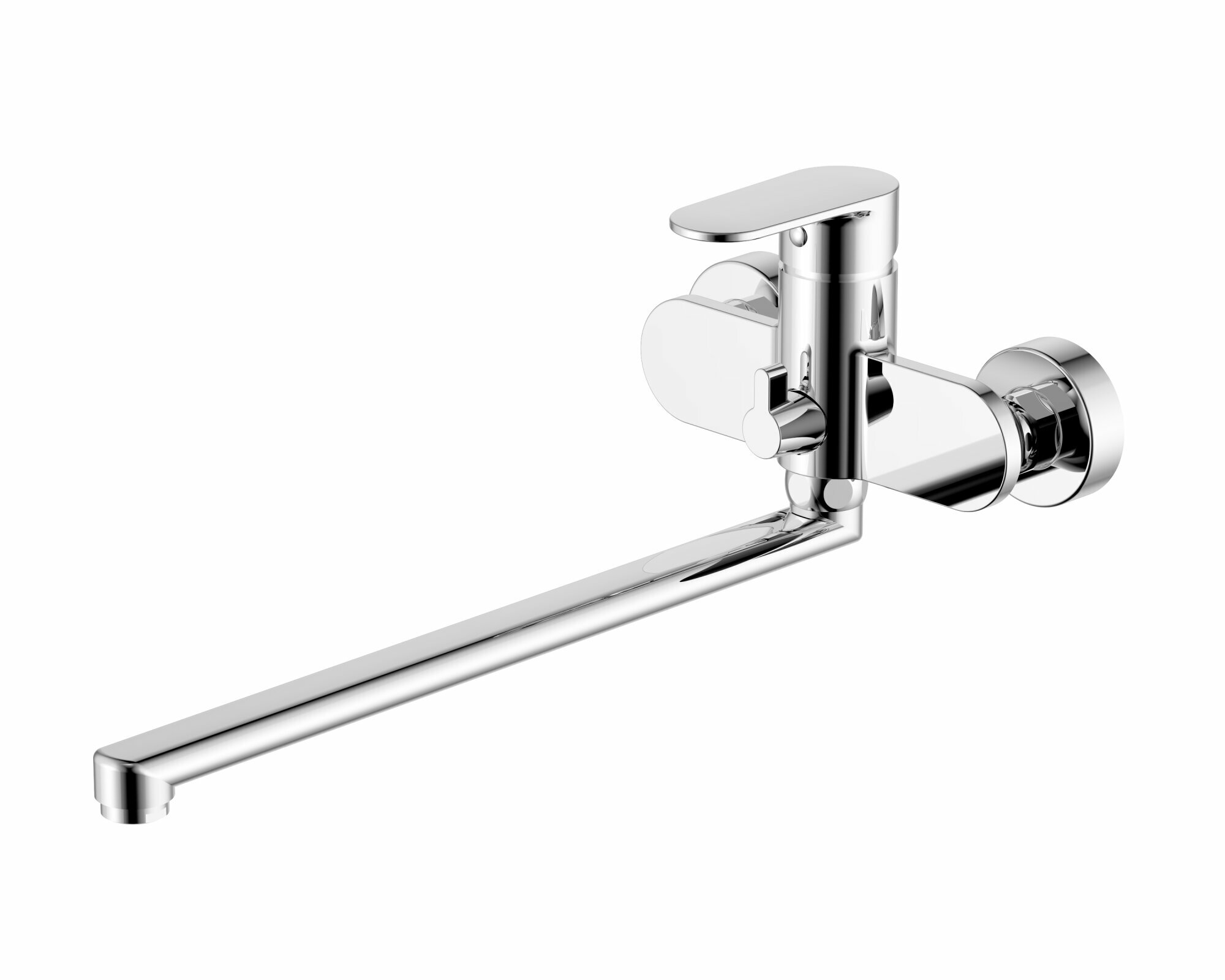 Смеситель для ванны Aquatek Ника, с длинным изливом, хром AQ1842CR