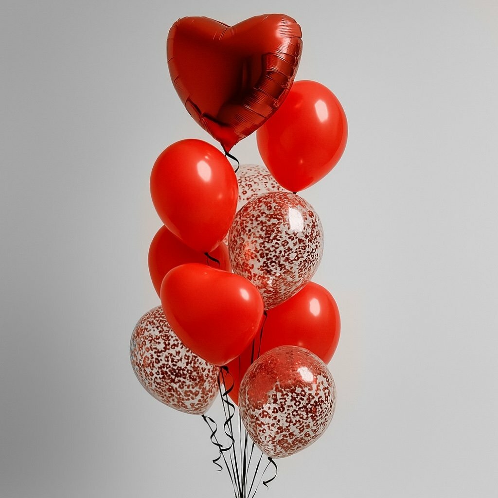Букет шаров «Красный микс»