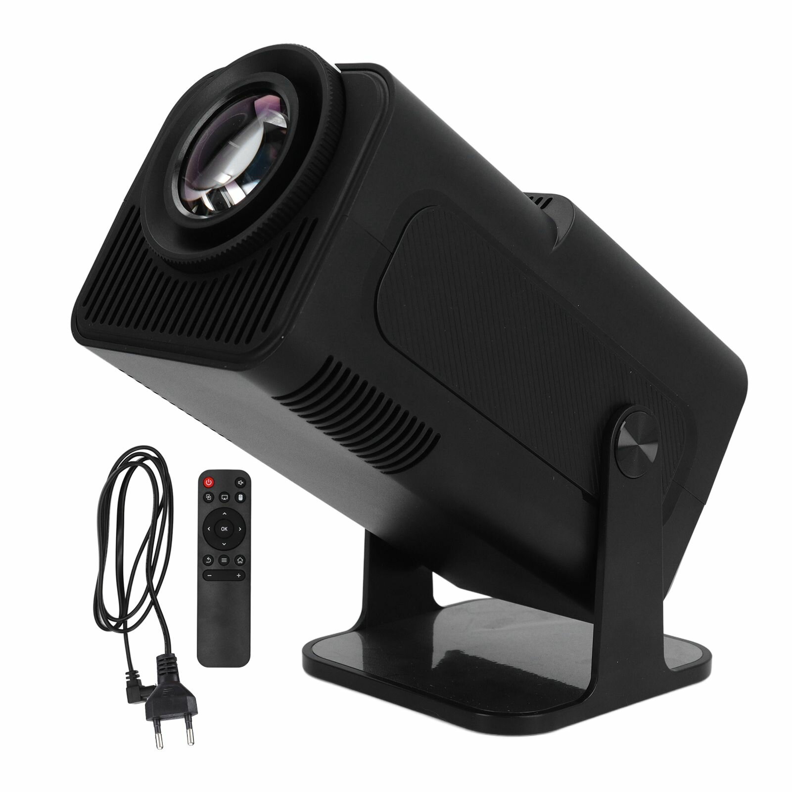 Мини-проектор 1080P 4K, 12000LM, коррекция 180 , WiFi, Bluetooth, EU Plug, 100-260V