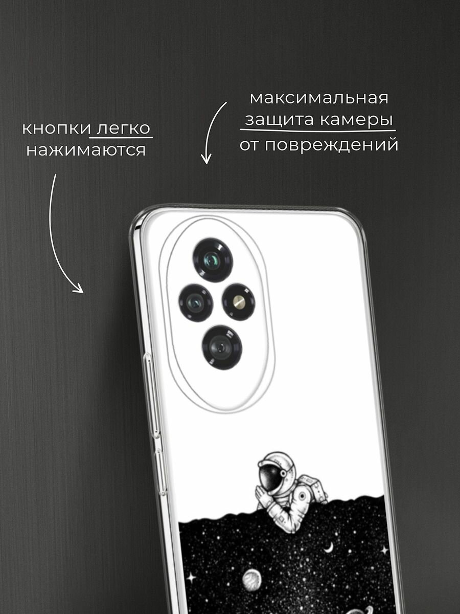 Силиконовый чехол на Honor 200 / Хонор 200 с принтом "Космический сон" — фото 1