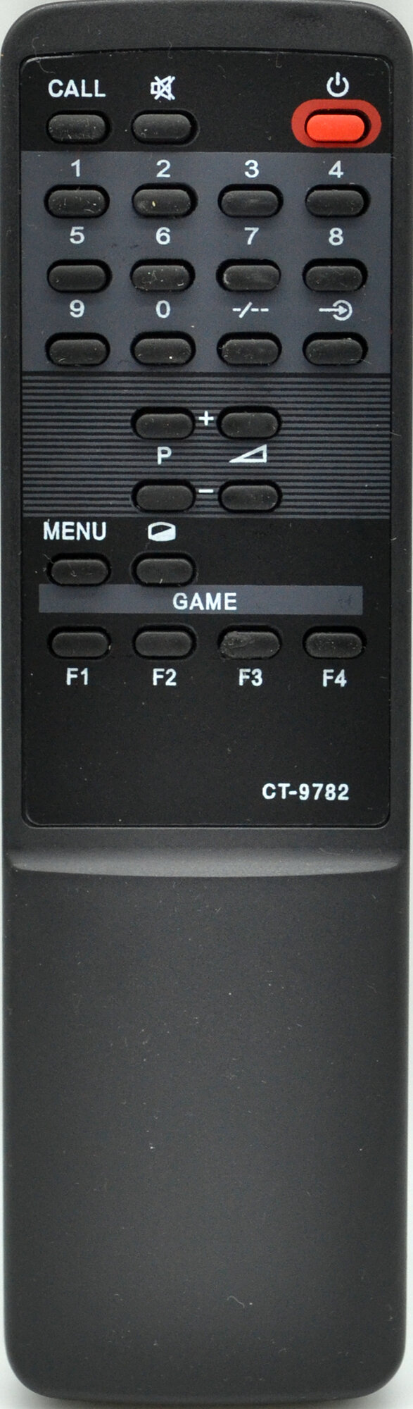 Пульт ДУ Toshiba CT-9782, для телевизора, питание 2xAA, черный