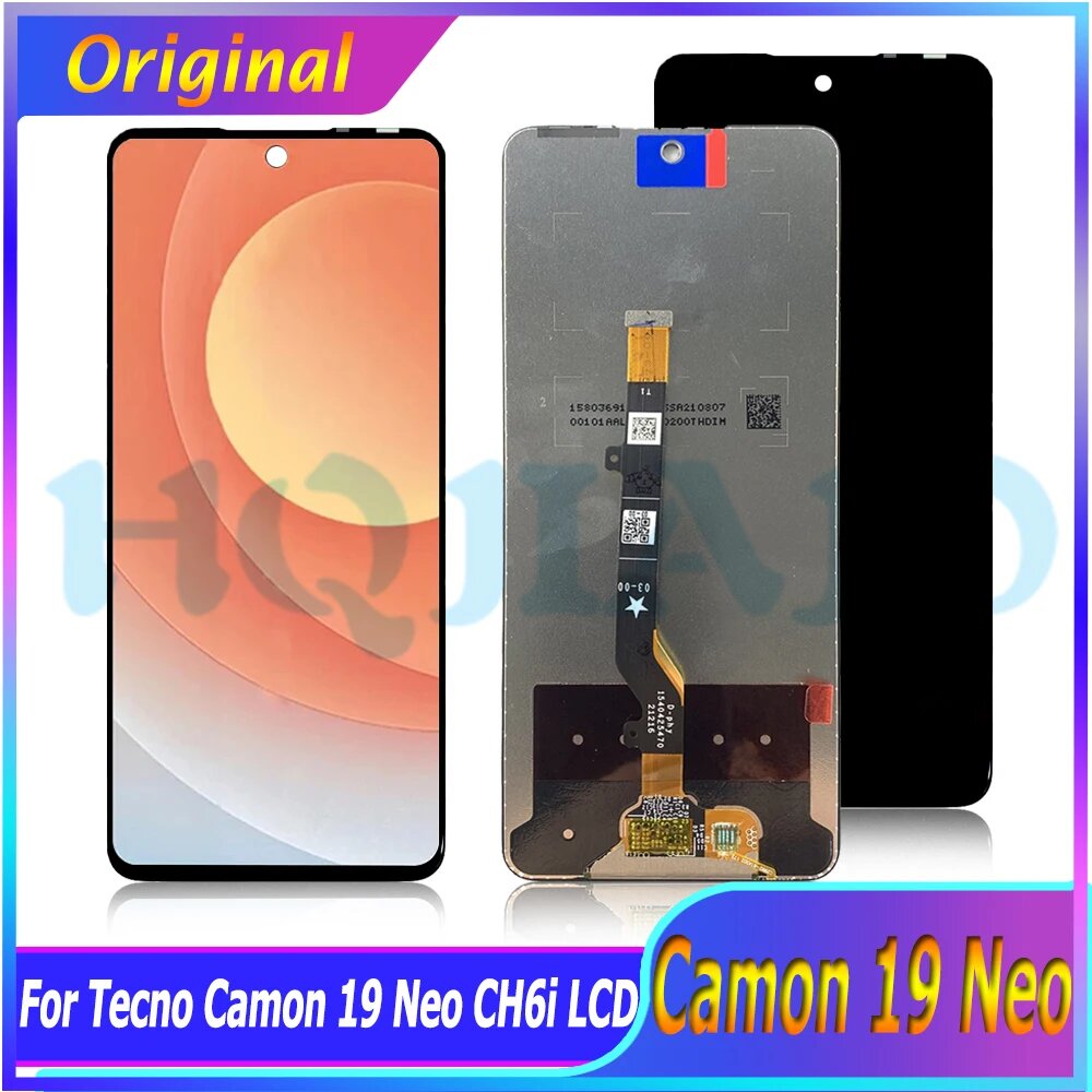 ЖК-дисплей 6,8 "для Tecno Camon 19 Neo CH6i, сенсорная панель, дигитайзер в сборе, замена для Tecno Camon19 Neo, оригинал