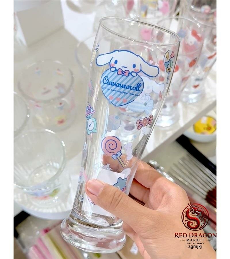 Стеклянный стакан для воды «большая собака» , 450мл / Hello Kitty / Стаканчики для сока, пива, мороженого, чая с молоком