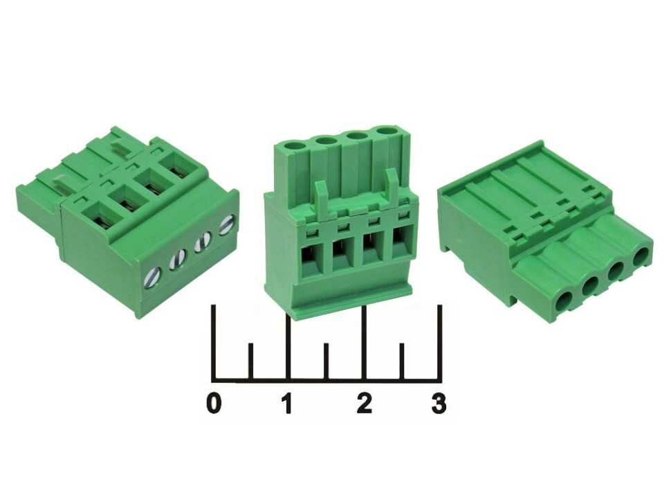 Клеммник разрывной 4pin 5.08мм гнездо под винт 2EDGKA-5.08-04P-14-00A(H)