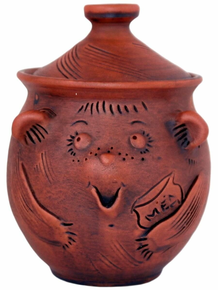 Универсальный горшочек, Медовичок "Медвежонок", глина, керамика, ручная работа