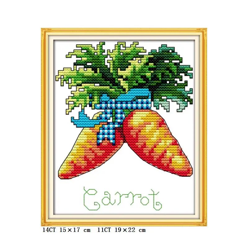 Набор для вышивки крестом Joy Sunday овощи J157, 11CT Printed