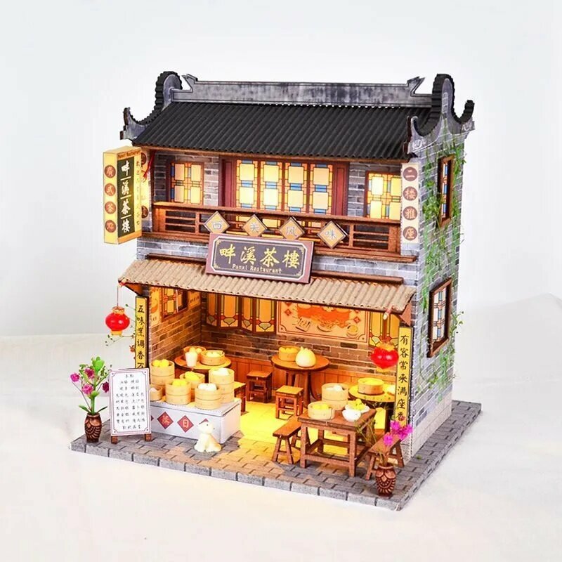 Румбокс, Япония, интерьерный конструктор "Булочная", DIY House, подарочный набор