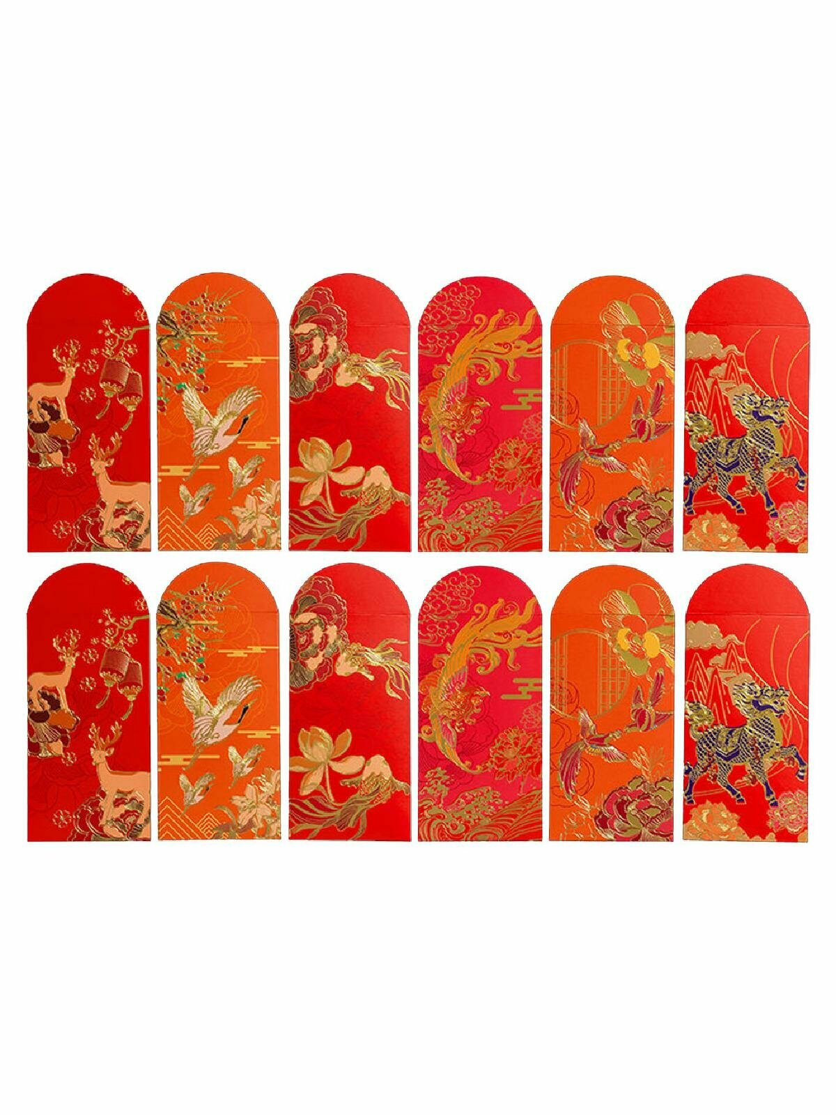 Китайские Красные конверты 12 шт. Принадлежности для годовщины помолвки Hong Bao