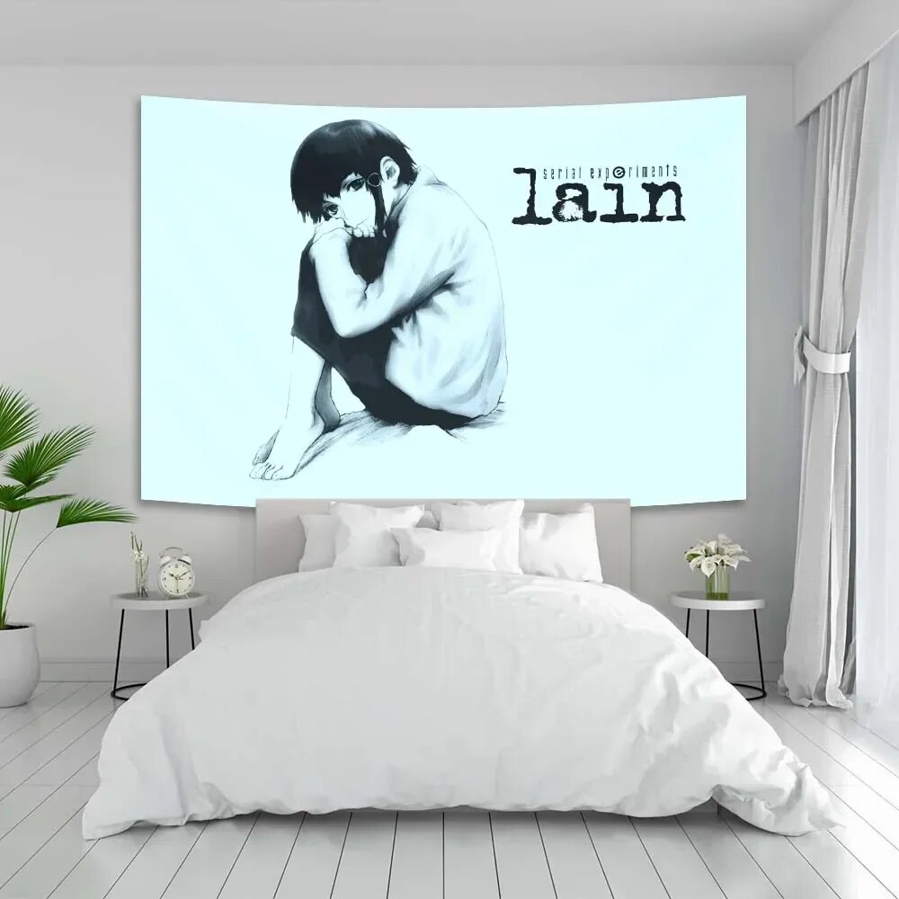 Гобелен Serial Experiments Lain полиэстер, 150x230cm, Белый