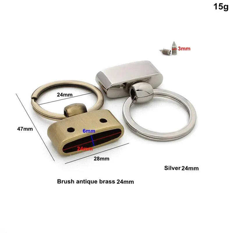 10-50 шт. высокое качество металлическое кольцо для ключей T-образный брелок 50 pieces, Num1-silver