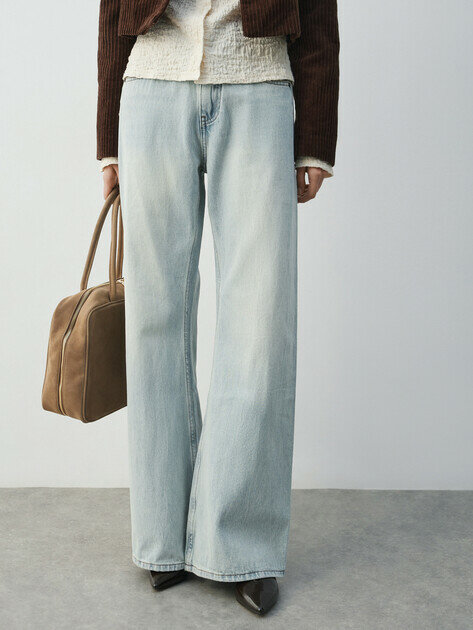 Джинсы клеш 