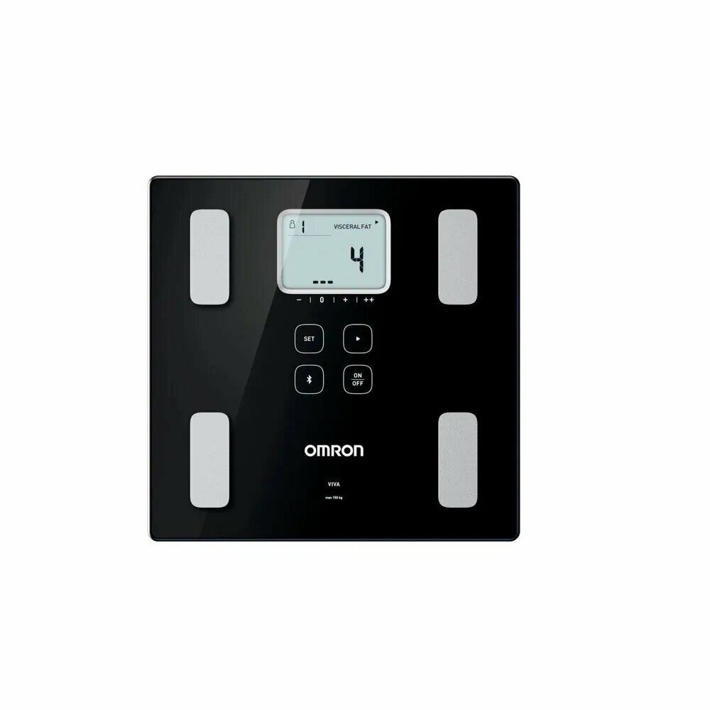 Omron Напольные весы HBF-222T-EBK, нагрузка 150 кг
