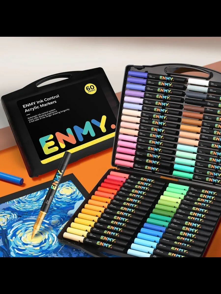 ENMY Маркер Акриловый для граффити, 60 шт.