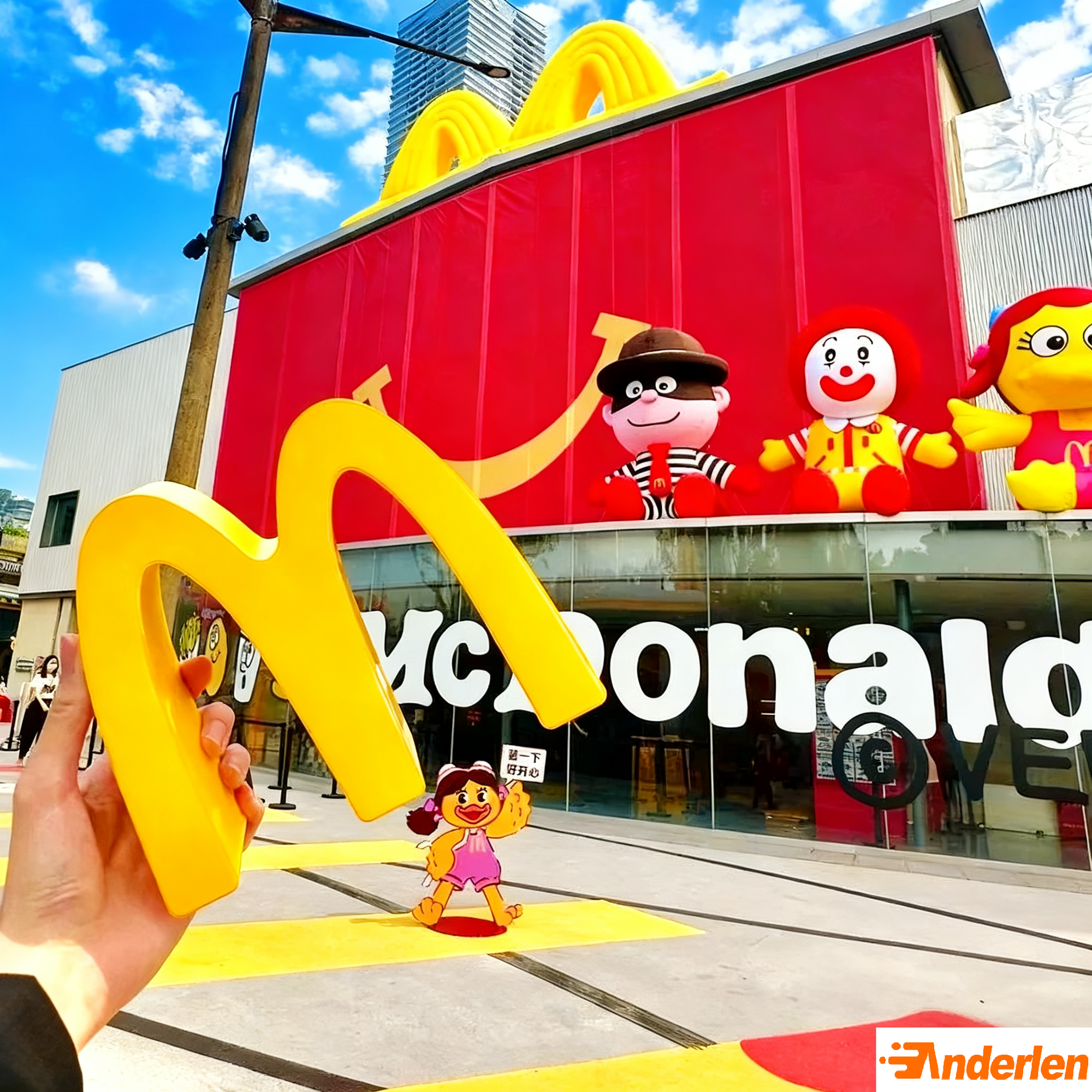Новый забавный ночник McDonald's, милый мультяшный атмосферный светильник，Anderlen
