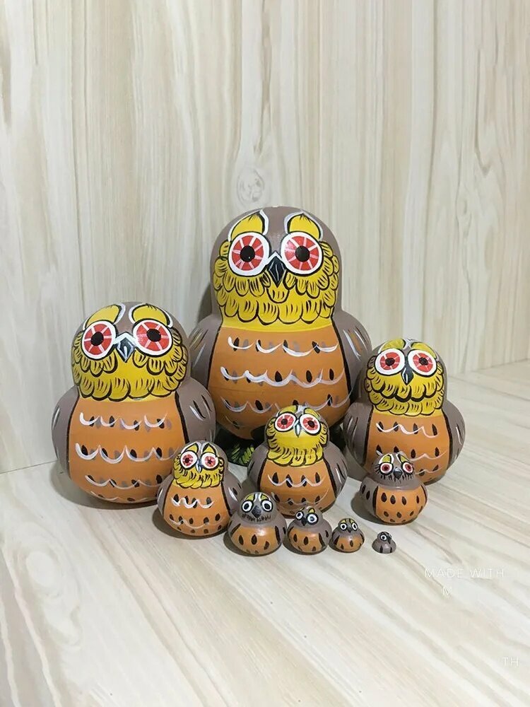 Матрешка Деревянная 10 Штук
