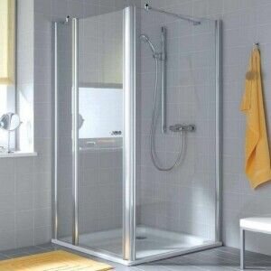 Боковая стенка душевой кабины, Kermi, Atea, ширина, мм-900, высота, мм-1850, тип установки-с дверью, обрамление-частичное, стабилизатор-есть