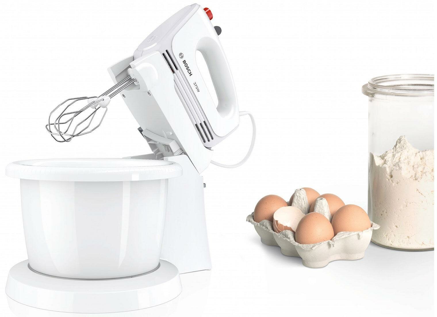 Миксер Bosch MFQ 2600W CleverMixx 375 W Белый, с чашей
