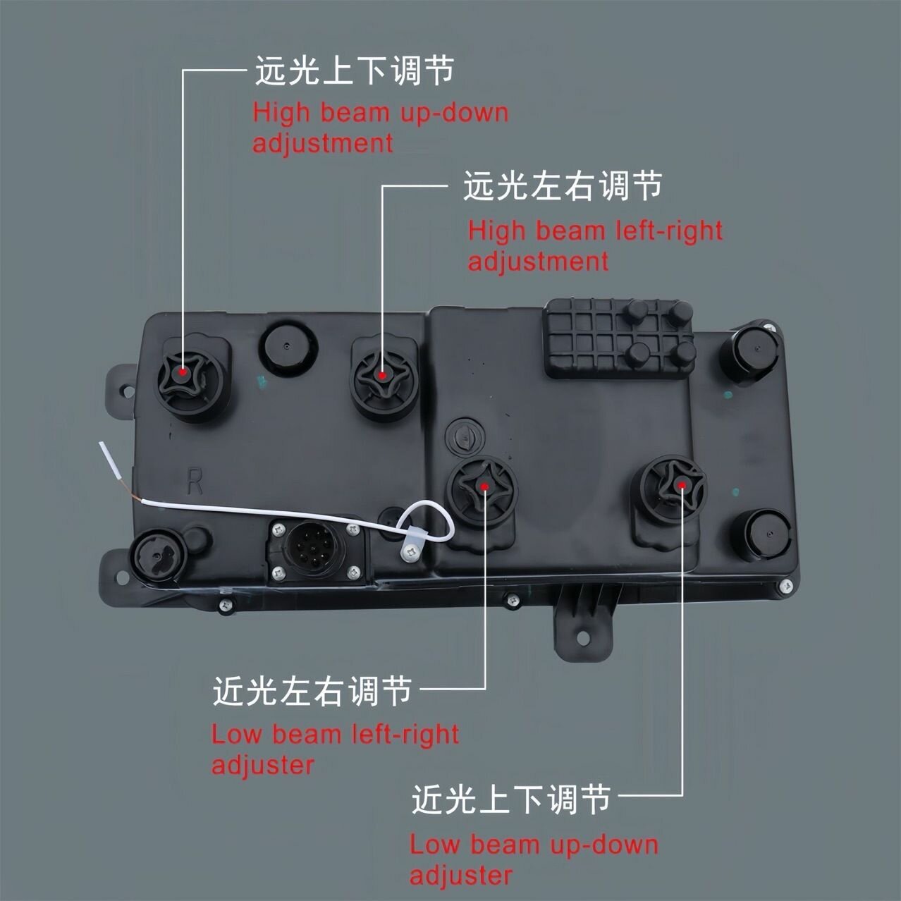 КАМАЗ фара в сборе, переоборудованная светодиодная фара с подсветкой налево