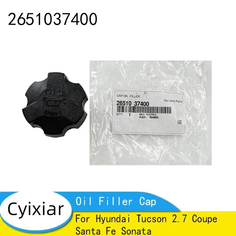 Крышка маслозаливной горловины автомобиля для Hyundai Tucson 2.7 Coupe Santa Fe Sonata 26510-37400 2651037400