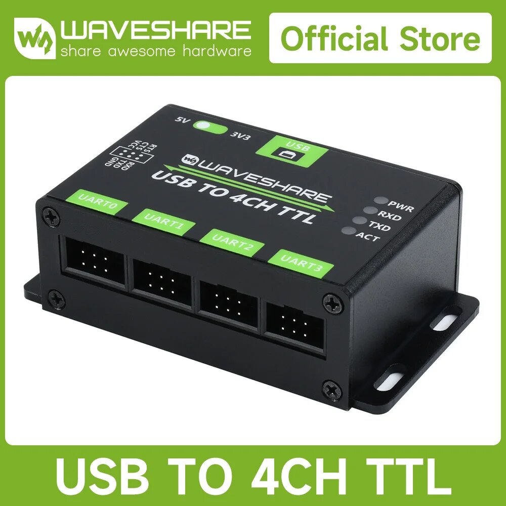 Waveshare USB TO 4CH TTL Конвертер