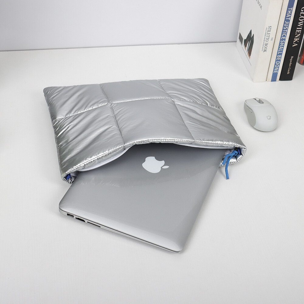 Сумка для компьютера 14 дюймов, сумка для IPAD, модная сумка для компьютера серебристого цвета