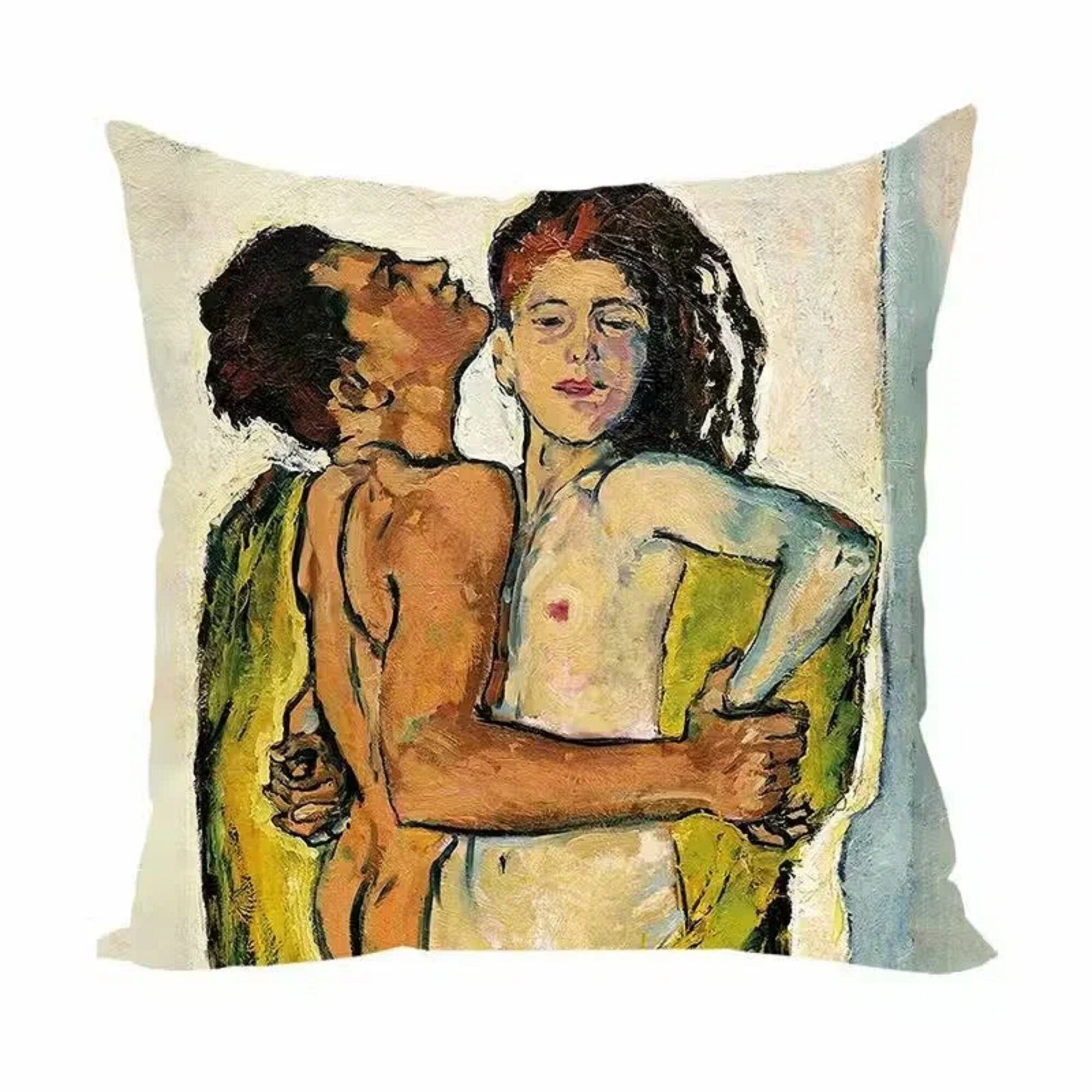 Чехол для подушки Вместе Климт 40х40 Велюр