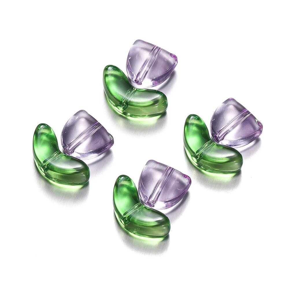 Акриловые подвески St.kunkka в форме тюльпана Purple