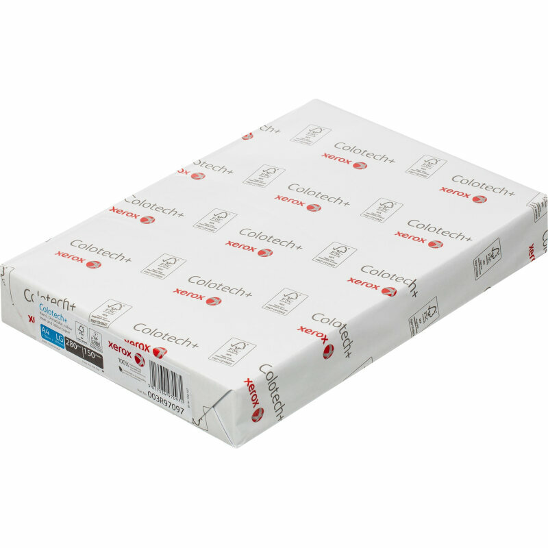 Бумага для цв. лазер. печ. Xerox Colotech + ( A4, 280 г/кв. м, 150), 1850395