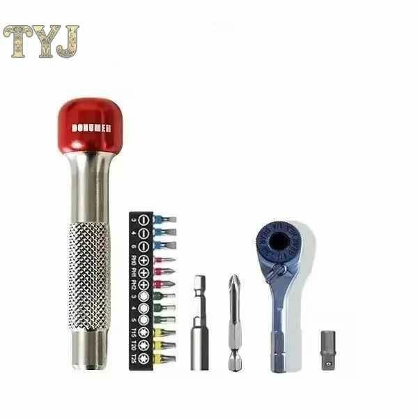 Отвертка Lollipop DONUMEH инструмент многофункциональный магнитный бытовой материал из нержавеющей стали S2 бит для ремонта велосипедов