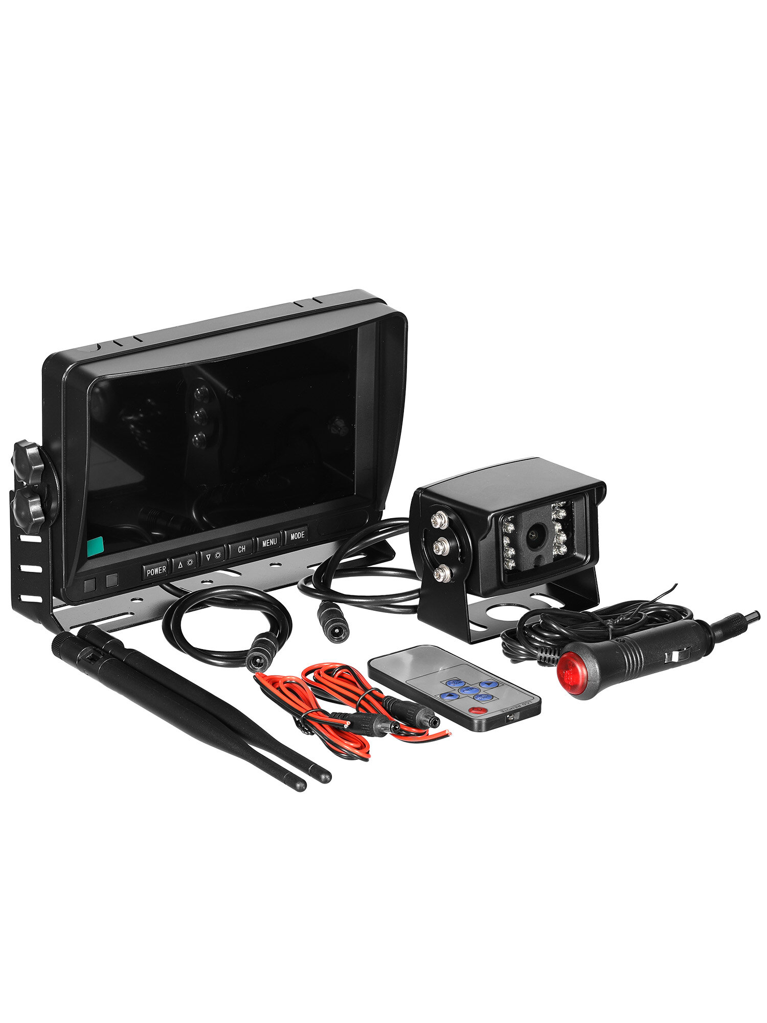 7" беспроводной DVR 1280×720 HD для грузовиков с камерой заднего вида и Wi-Fi