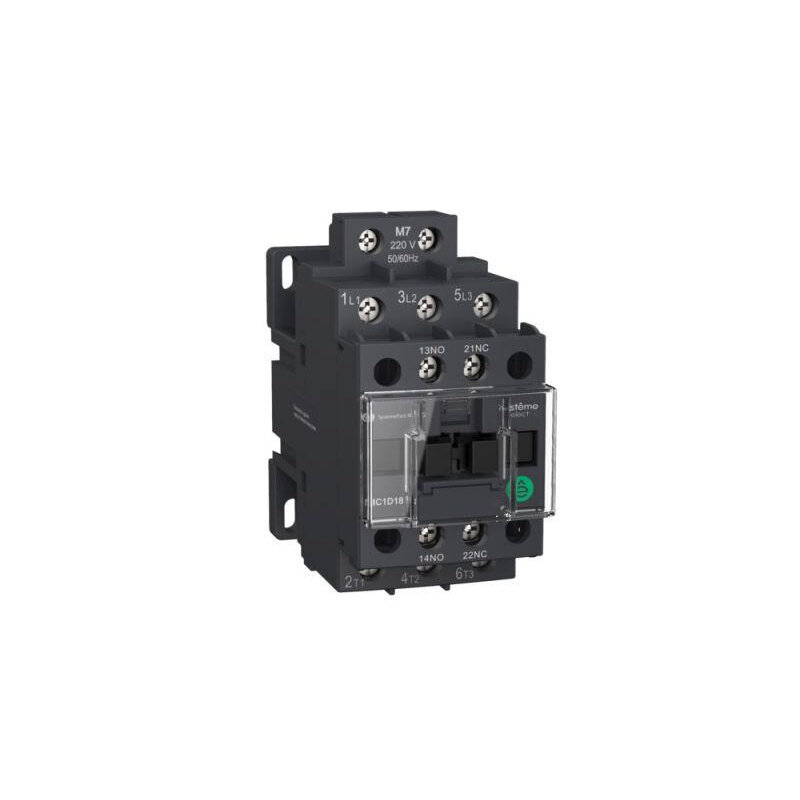 Контактор MC1D 3п 12А кат. 36В DC 1НО+1НЗ SE, SCHNEIDER ELECTRIC MC1D12CD (1 шт.)