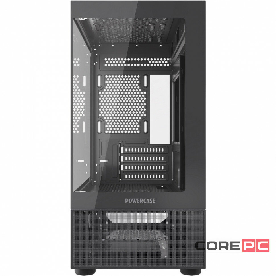 Компьютерный корпус Powercase Vision Micro M2 TG Black (CVMBM2-L0)
