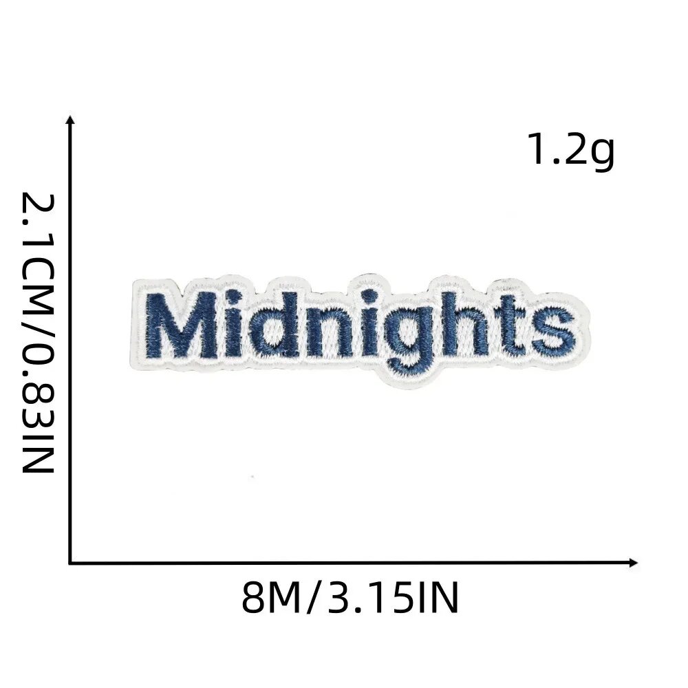 Термоклейкая нашивка "Midnights" верблюжий, 1.2g, 8M/3.15IN, 2.1CM/0.83
