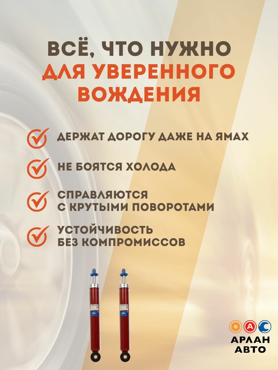 Амортизаторы задние газомасляные Lada Vesta Sport 21805 (Демфи Премиум, 2 шт) SRC8087