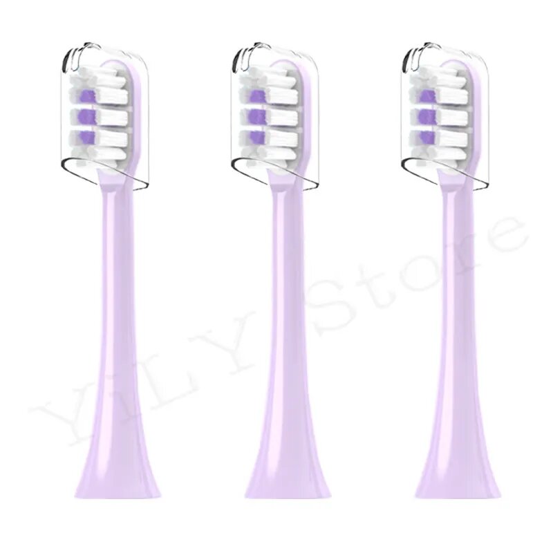 Сменные насадки для электрической зубной щетки SOOCAS 3 шт. 3PCS Purple